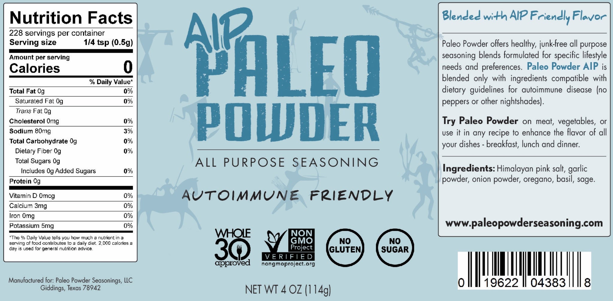 Paleo Powder All Purpose Seasoning Lifestyle Four Pack – Paleo Powder ...