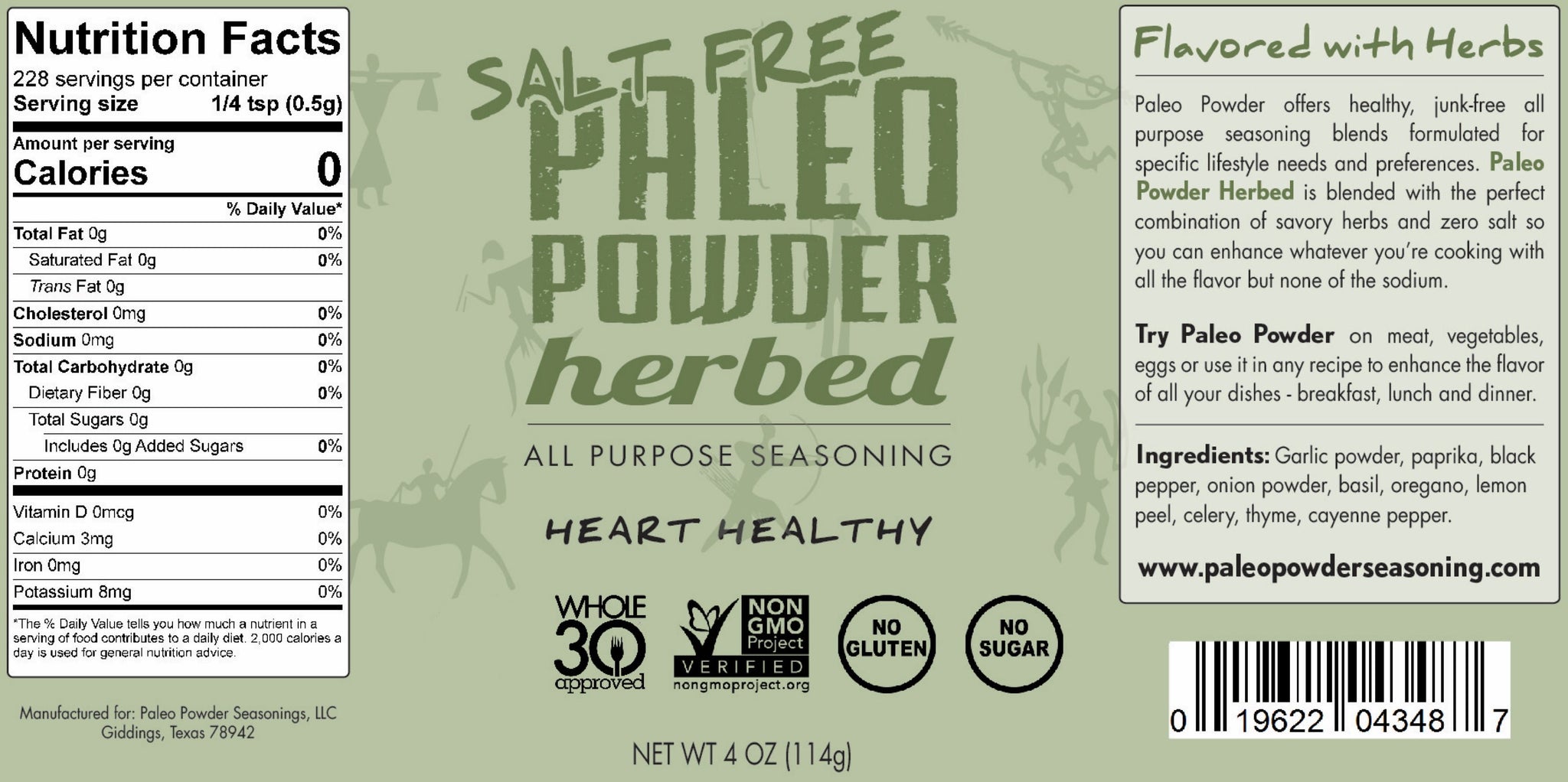 Paleo Powder All Purpose Seasoning Lifestyle Four Pack – Paleo Powder ...